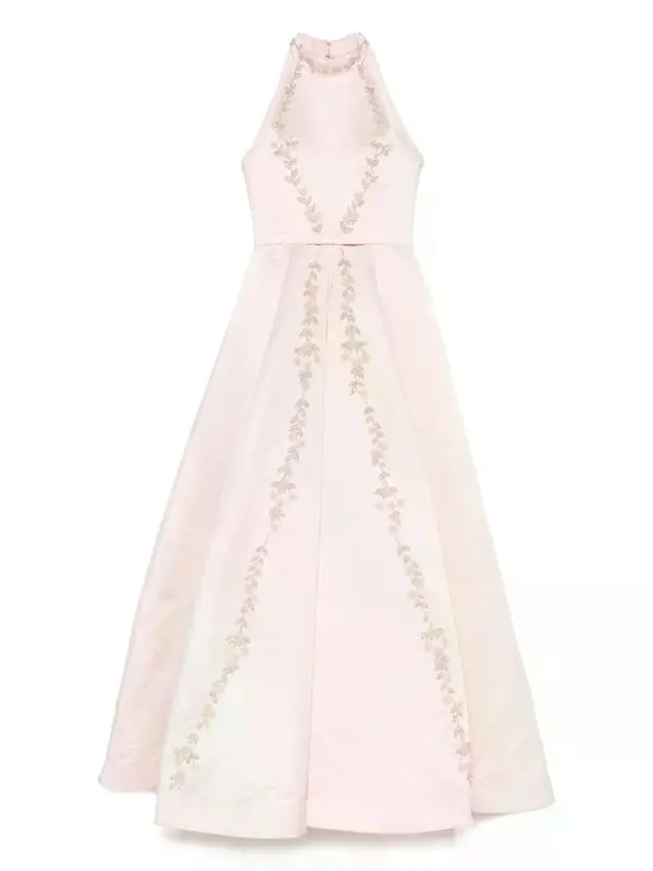 AAVVA Floral Embroidered Gown - Pink