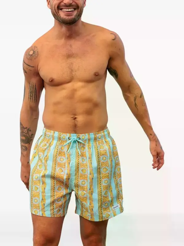 BOARDIES Graphic-print Swim Shorts