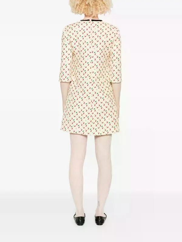 Valentino Garavani Cherry-motif Dress - Neutrals