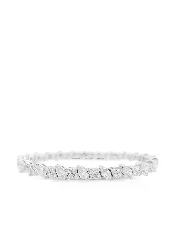 HYT JEWELRY 18k White Gold Diamond Bracelet - Silver