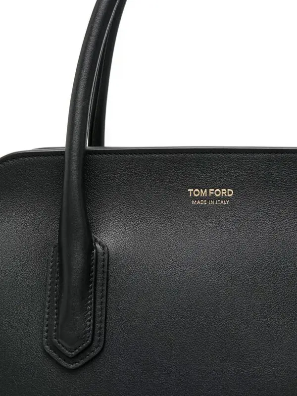 TOM FORD Leather Tote Bag - Black