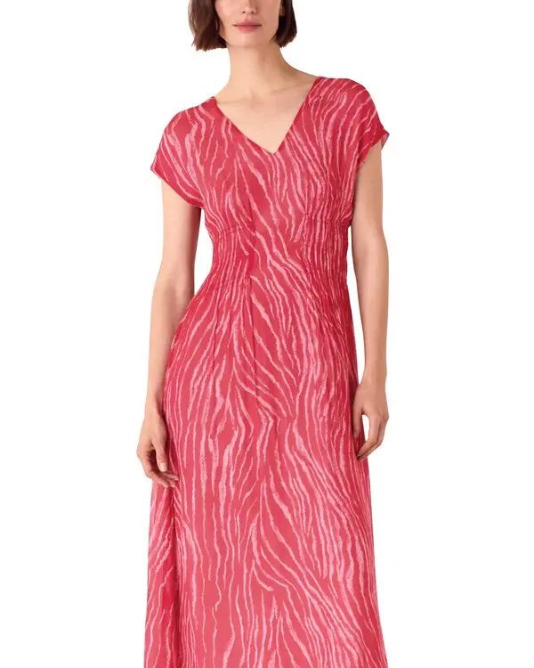 Whistles Zebra Midi Dress