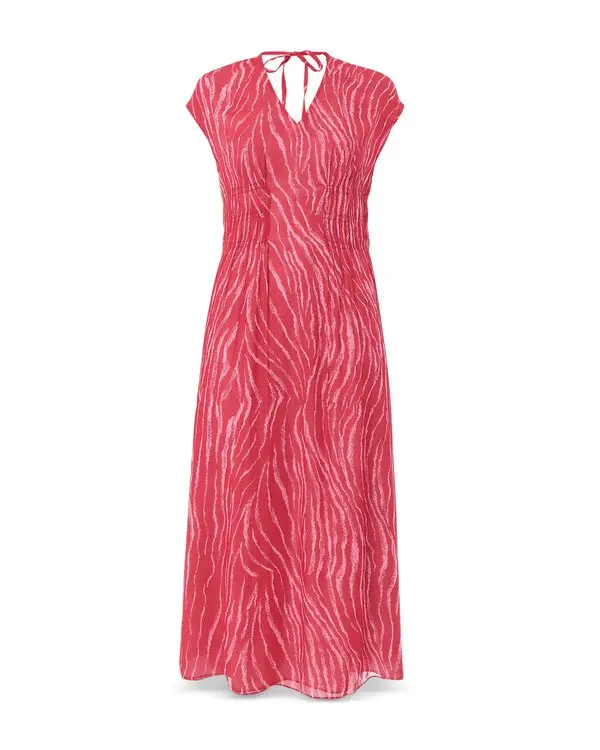 Whistles Zebra Midi Dress