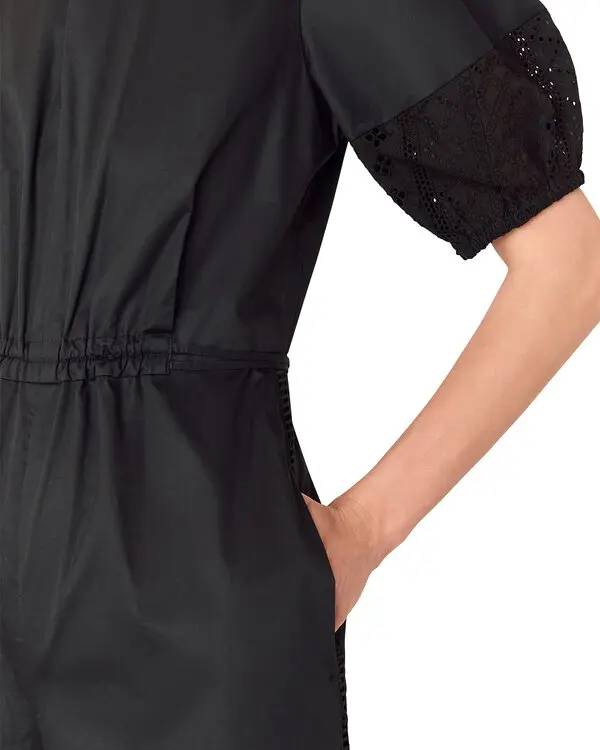 Whistles Broderie Poplin Jumpsuit