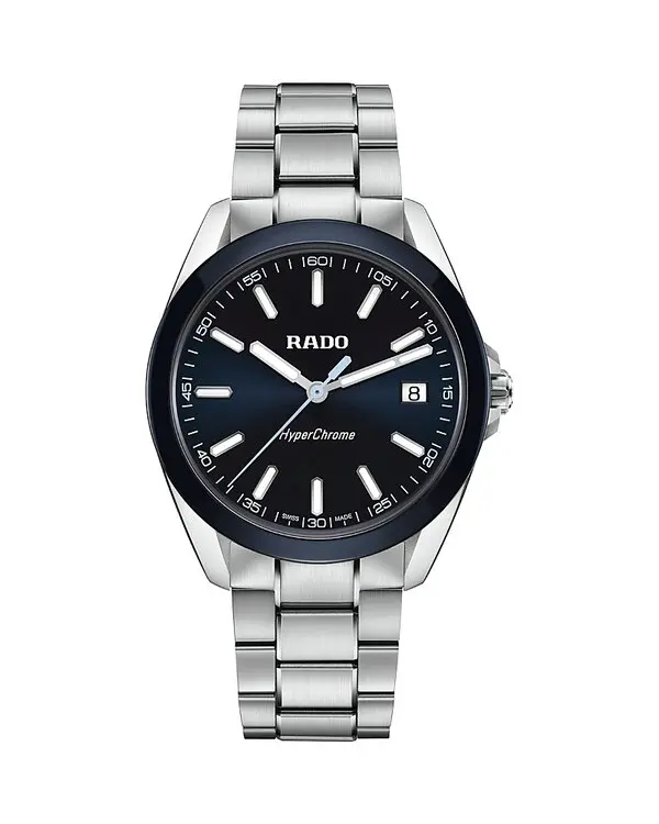 RADO Hyperchrome 42mm Watch - Navy/silver