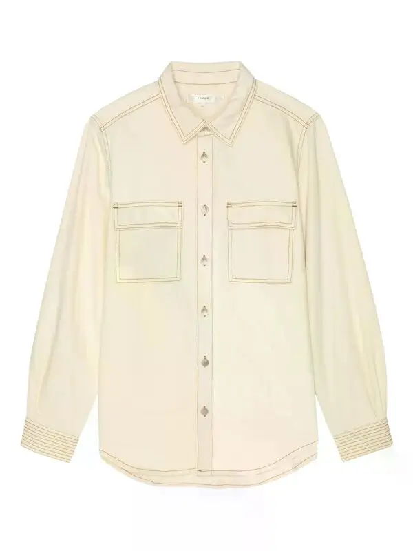 FRAME Contrast-stitching Shirt