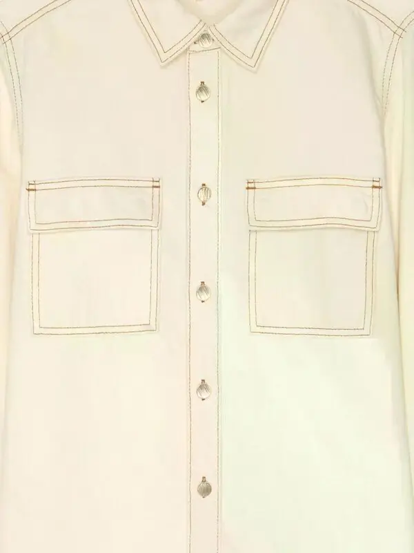 FRAME Contrast-stitching Shirt