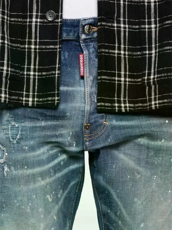Dsquared2 Ripped Wash Jeans