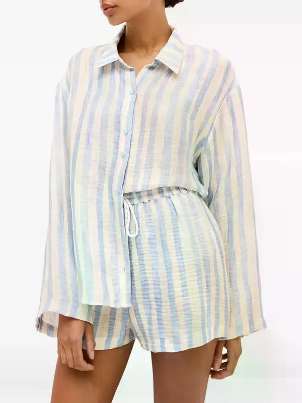 MARIE OLIVER Striped Button-up Shirt