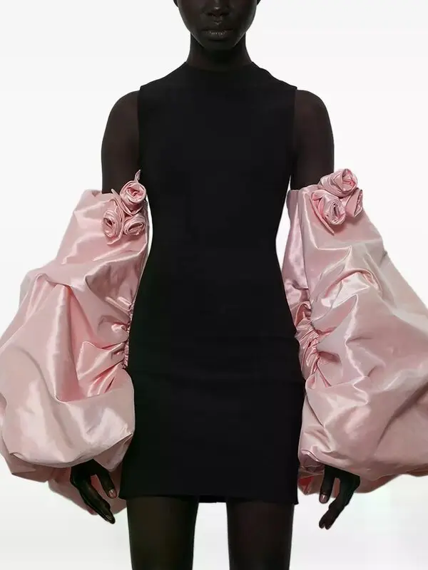 Coperni Taffeta Sleeved Dress