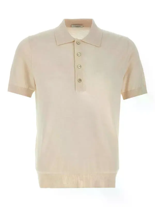 PAOLO PECORA Silk-blend Polo Shirt