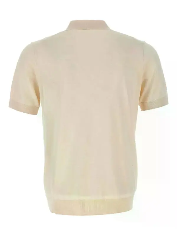 PAOLO PECORA Silk-blend Polo Shirt