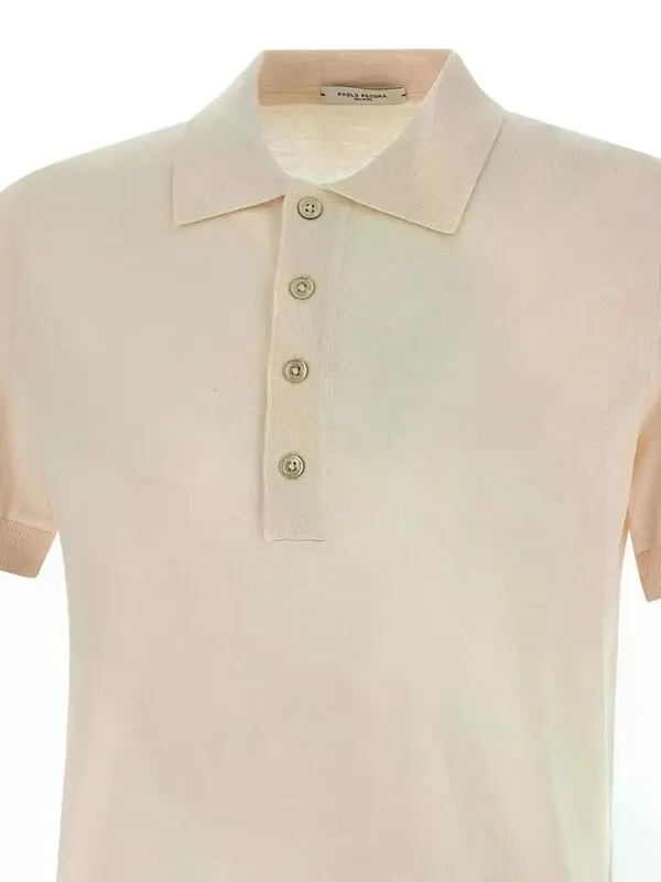 PAOLO PECORA Silk-blend Polo Shirt