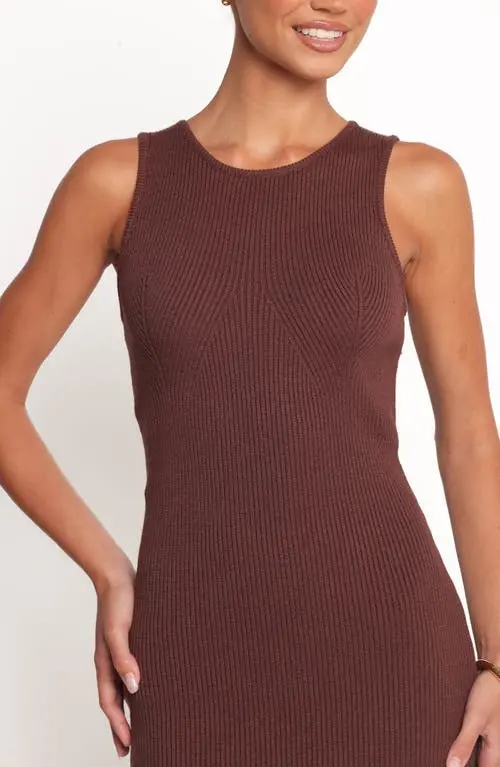 PETAL & PUP Sleeveless Ribbed Midi Dress