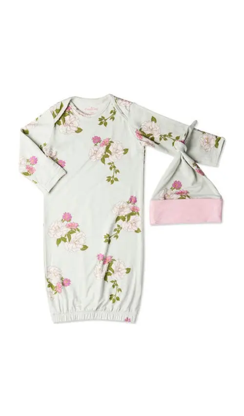 EVERLY GREY Adaline During & After 5-piece Maternity/nursing Sleep Set For Mom & Baby - Peony