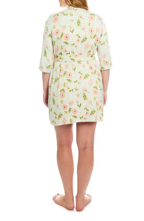 EVERLY GREY Carolyn During & After 4-piece Maternity/nursing Sleep Set For Mom & Baby - Carnation