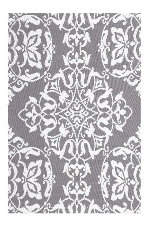 MAD MATS New Wrought Iron Cool Silver - Silver And White