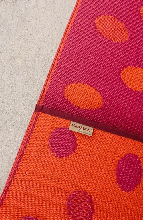 MAD MATS Dots Orange & Red
