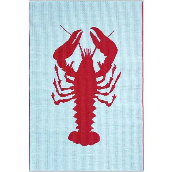 MAD MATS Lobster Aqua & Red
