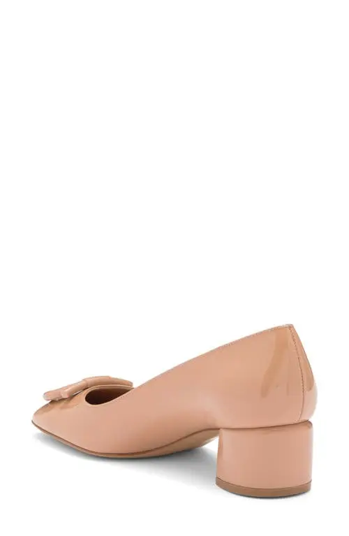 FERRAGAMO Mara Gancio Block Heel Pump - Amaretti