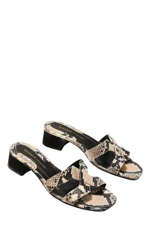 MARGAUX LONNBERG The Mx Sandal - Natural Python Embossed