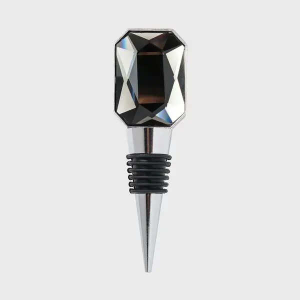 JOANNA BUCHANAN Single Gem Wine Stopper - Dk Crystal