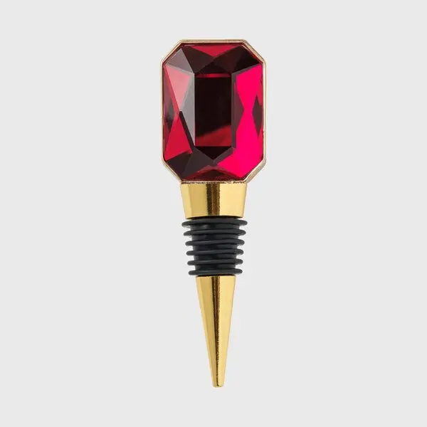 JOANNA BUCHANAN Single Gem Wine Stopper - Red