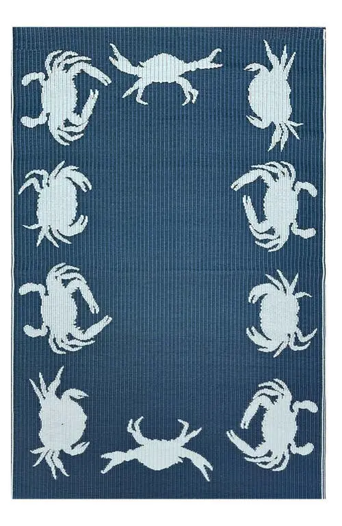 MAD MATS Crab Blue & Teal - Blue And Teal