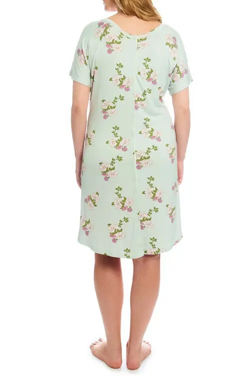 EVERLY GREY Rosa Maternity/nursing Hospital Gown - Peony
