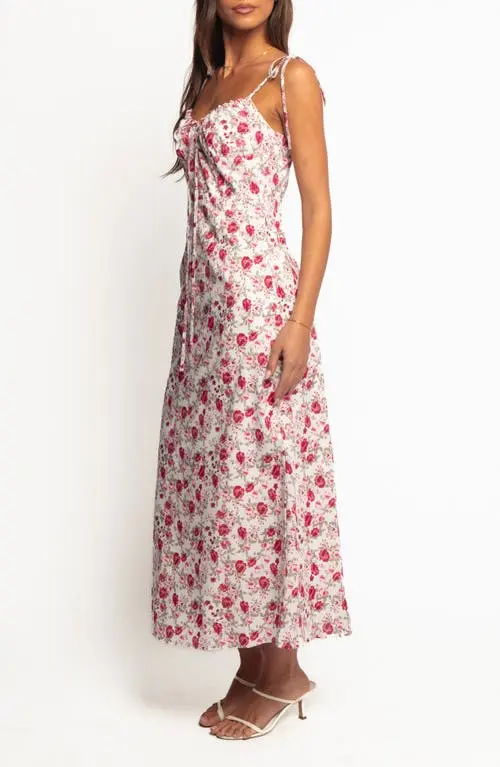 PETAL & PUP Imelda Tie Strap Midi Dress