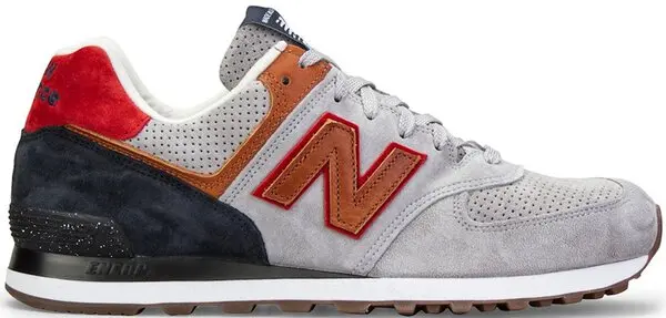 NEW BALANCE 574 Athletic Sneakers - Grey/tan