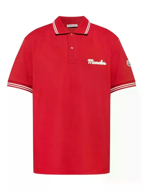 Moncler Embroidered-logo Polo Shirt