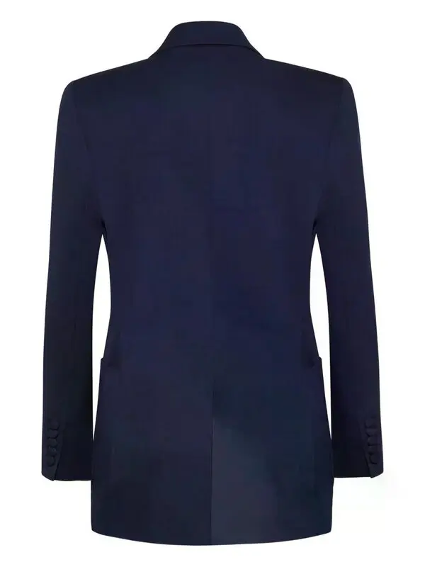 Adam Lippes Wool Double-breasted Blazer - Blue