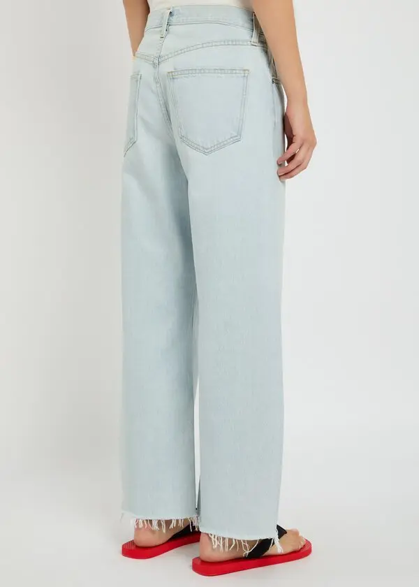 AGOLDE Low Curve Barrel-leg Jeans - Blue