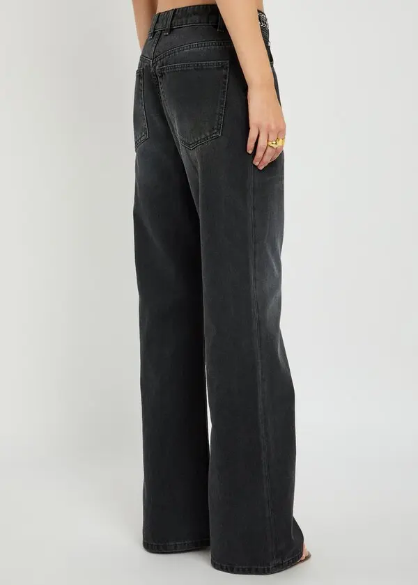 Rabanne Chain-embellished Straight-leg Jeans
