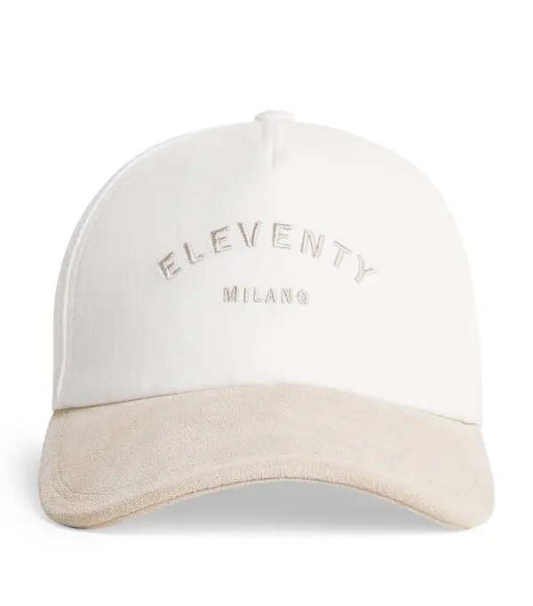Eleventy X Harrods Baseball Cap - White
