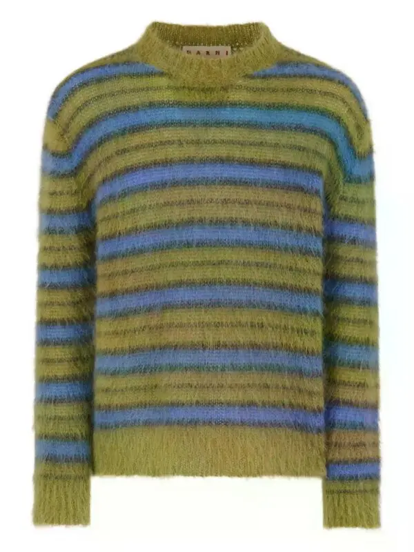 Marni Striped Sweater - Green