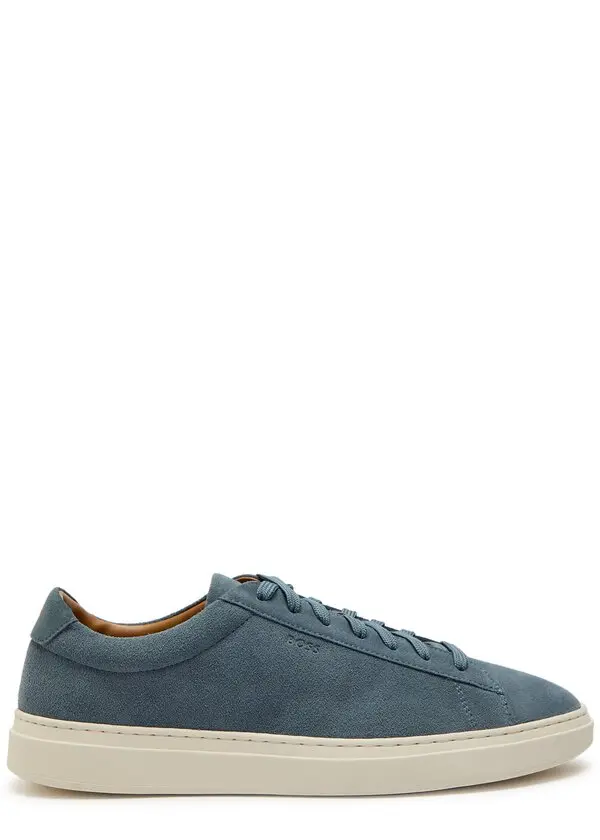 BOSS Kieran Suede Sneakers - Light Blue