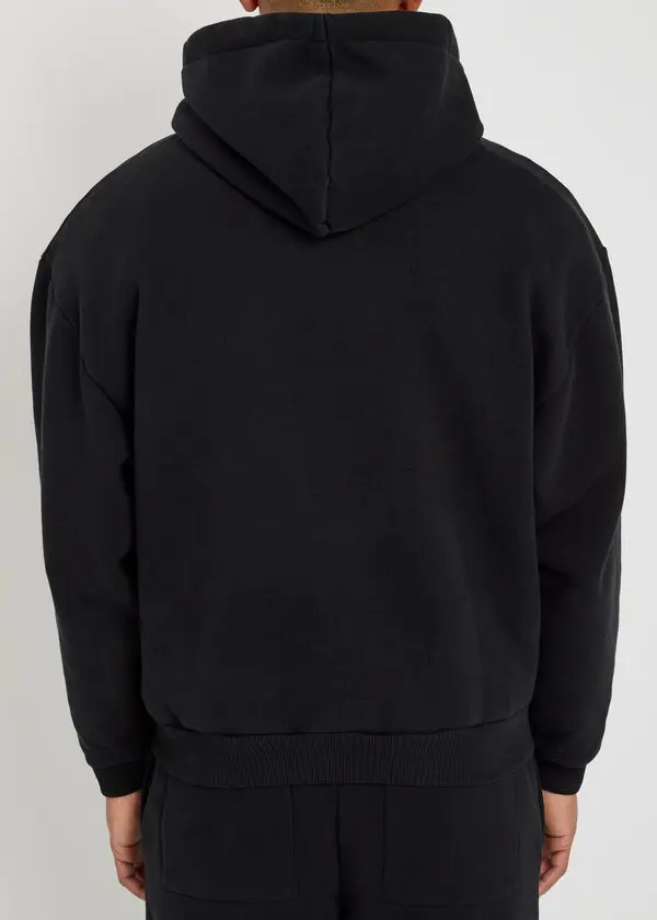 MKI MIYUKI ZOKU Hooded Cotton-blend Sweatshirt - Black