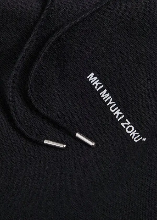 MKI MIYUKI ZOKU Hooded Cotton-blend Sweatshirt - Black