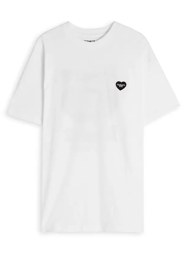 Carhartt Work In Progress Heart Printed Cotton T-shirt - White