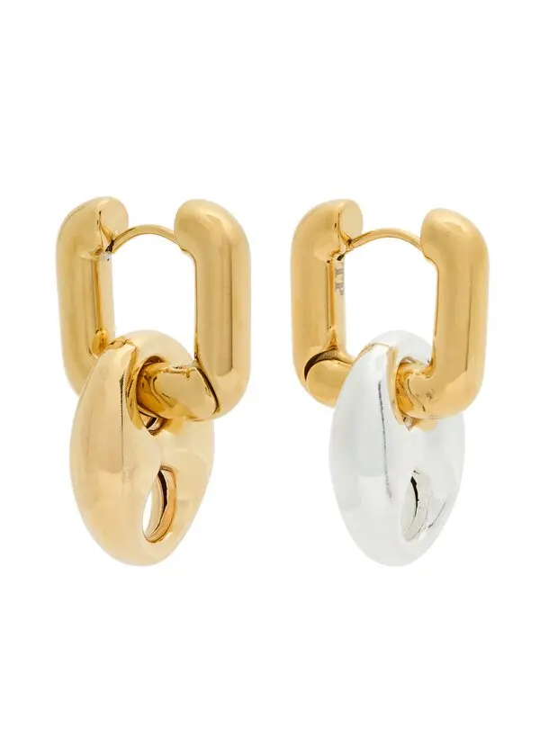 Timeless Pearly Léonie Mismatched Hoop Earrings - Gold