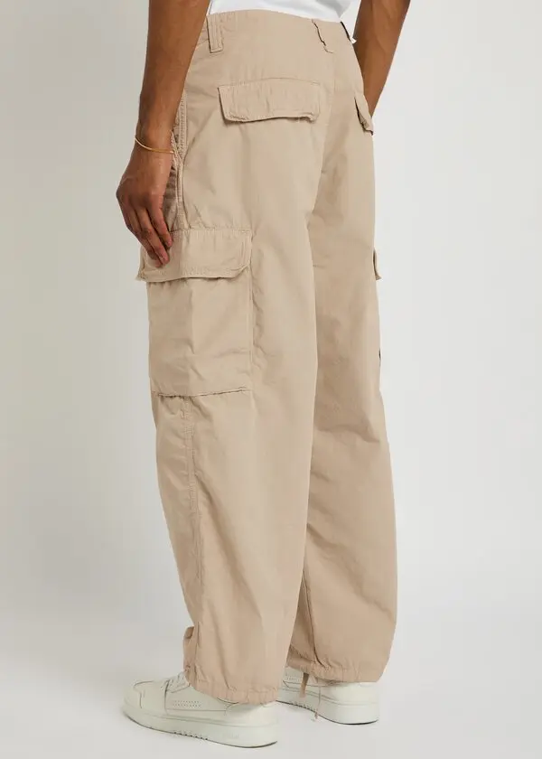 Carhartt Work In Progress Kade Cotton-poplin Cargo Trousers - Beige