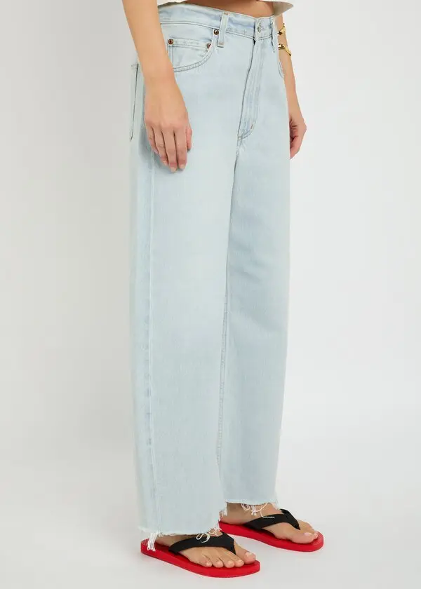 AGOLDE Low Curve Barrel-leg Jeans - Blue