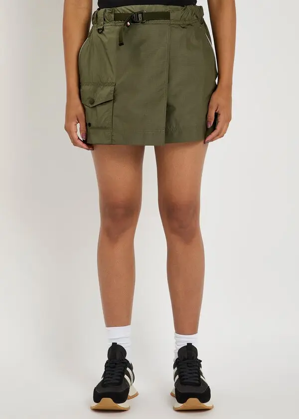 Moncler Shell Cargo Mini Skort - Green