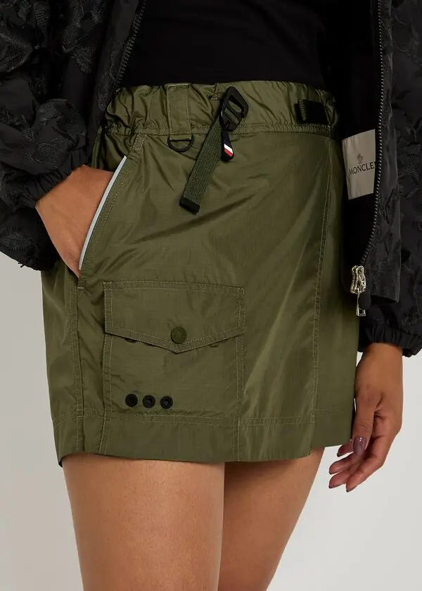 Moncler Shell Cargo Mini Skort - Green