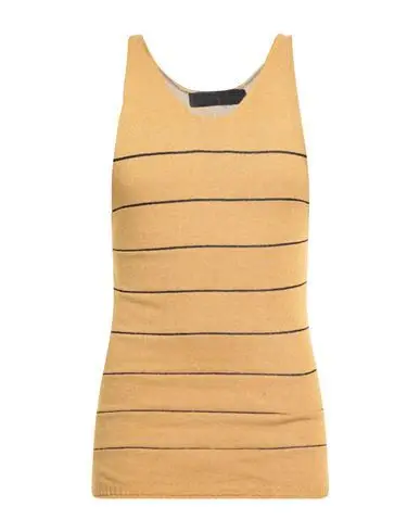 MESSAGERIE Knitted Striped Tank Top - Yellow