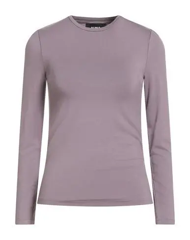 Alpha Studio Long Sleeve Viscose Blend T-shirt - Purple
