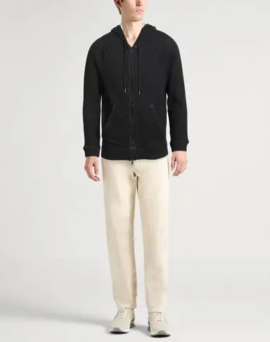 John Varvatos Cotton-elastane Blend Fleece Sweatshirt - Black