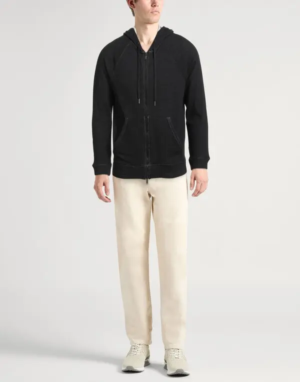 John Varvatos Cotton-elastane Blend Fleece Sweatshirt - Black
